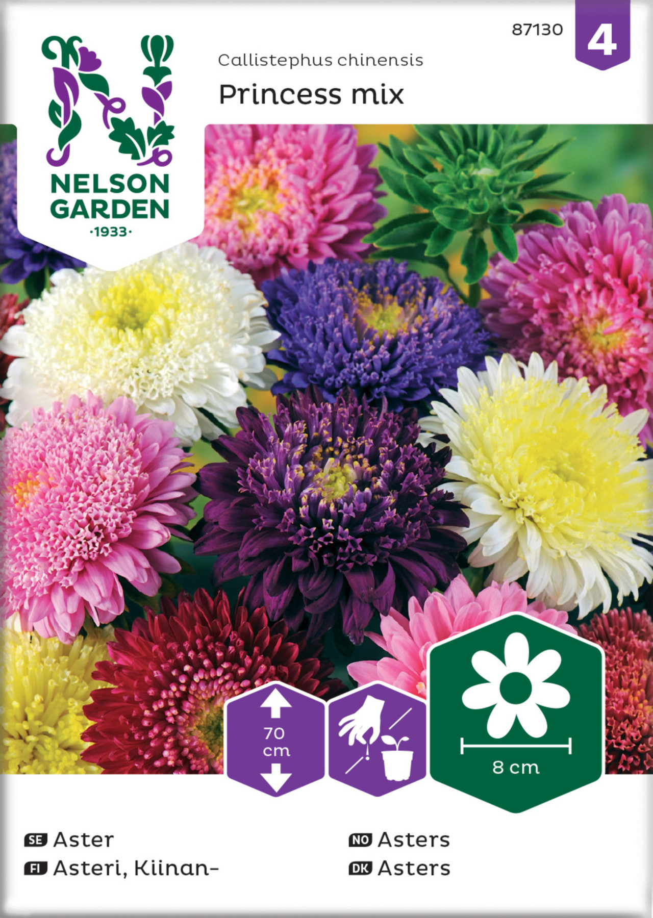 NELSON PG4 FRÖ ASTER, PRINCESS, MIX - EKO:-
