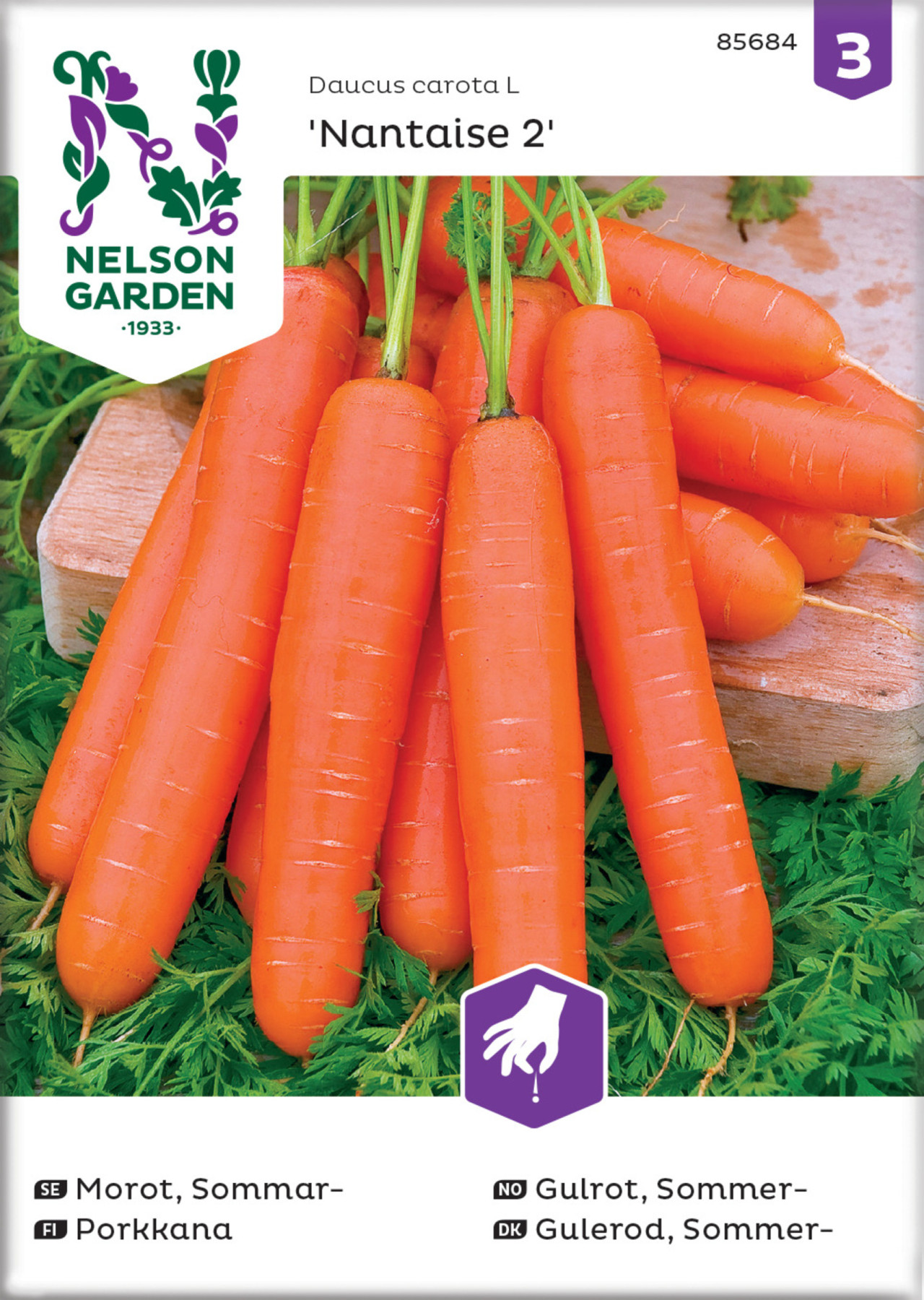 NELSON PG3 FRÖ MOROT, SOMMAR-, NANTAISE 2 - EKO:-