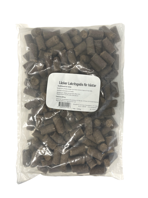 Hästgodis Lakris 1Kg - Sjöbogårdens - EKO:-