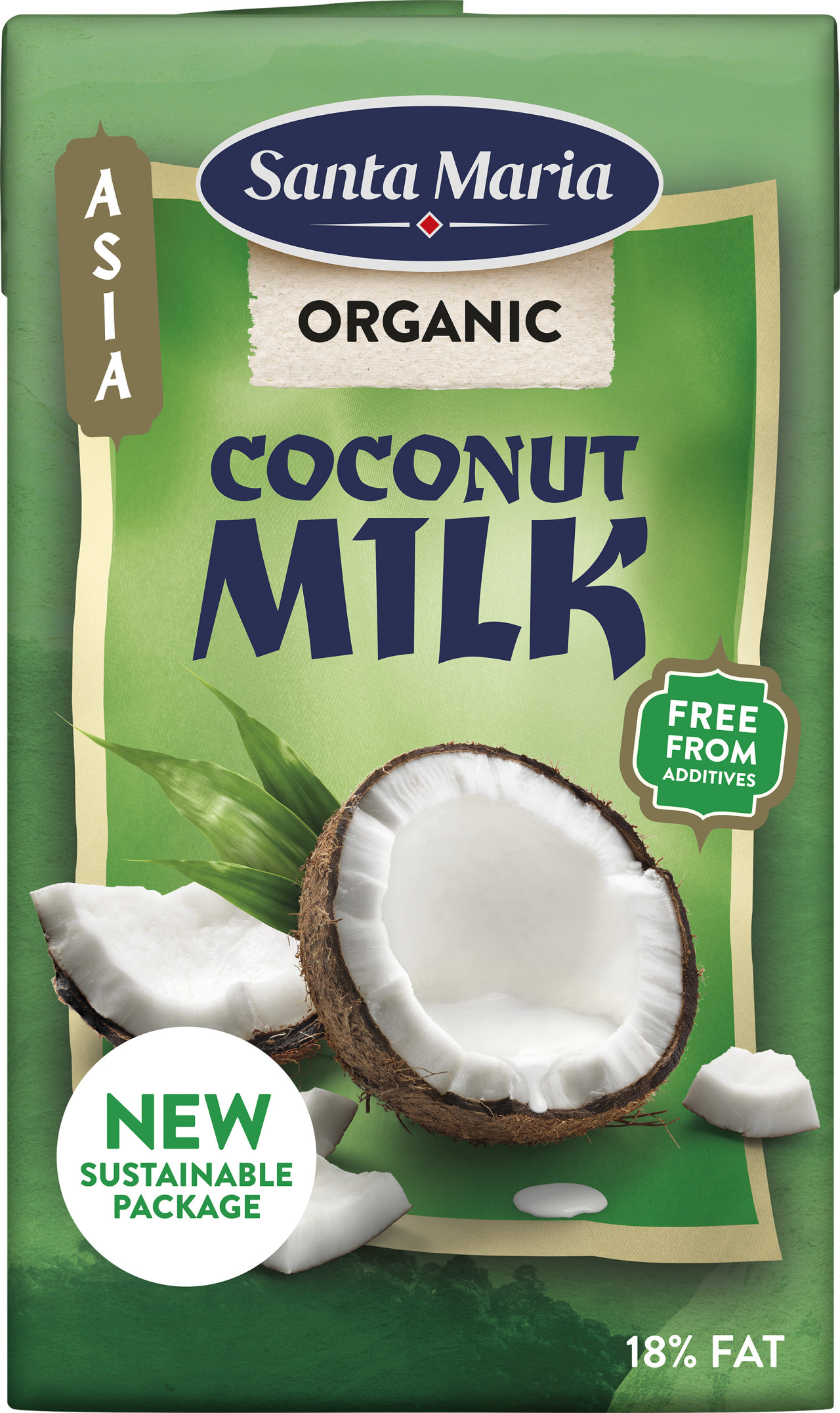 Coconut Milk Organic 250Ml - SANTA MARIA - EKO:-
