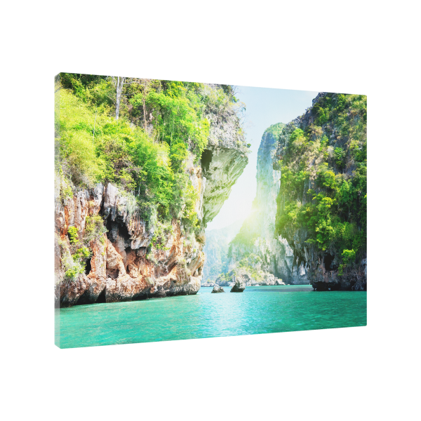 Tavla Canvas 75X100 Green Lagoon - ESTANCIA - EKO:-