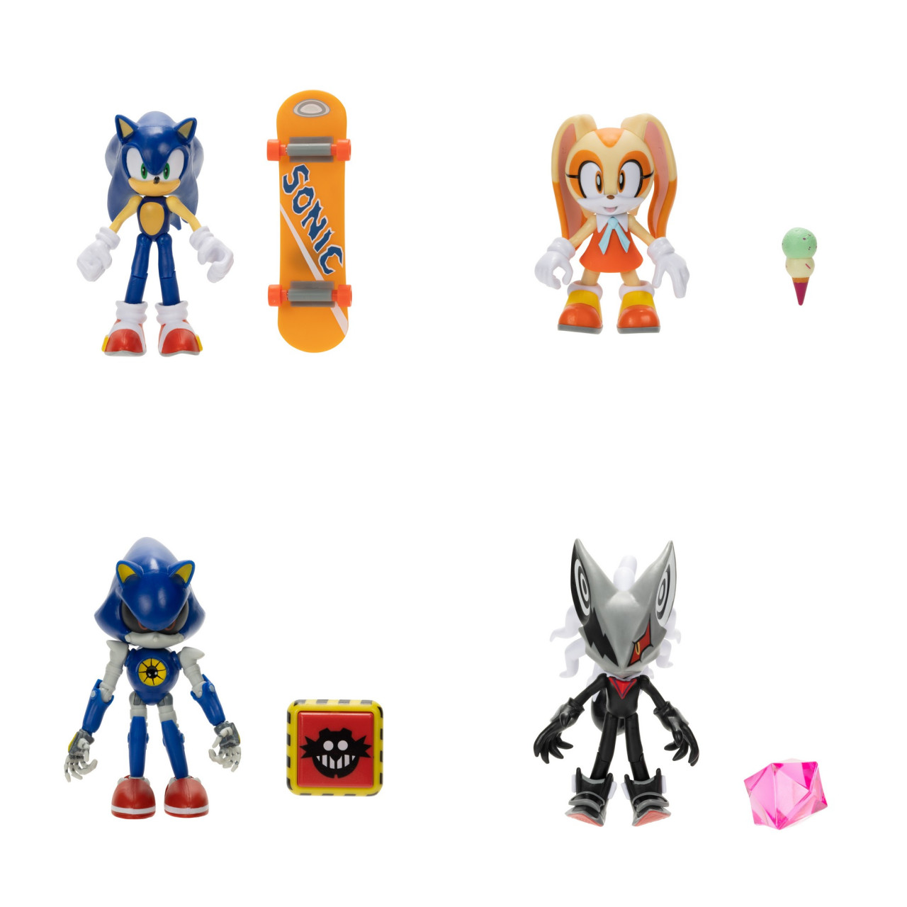 SONIC THE HEDGEHOG 4 INCH ARTICULATED FIGURE WITH - EKO:-