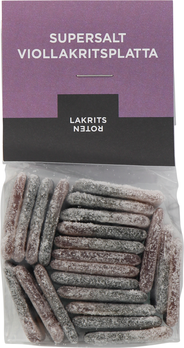 Salt Viollakritsplatta 200G - LAKRITSROTEN - EKO:-