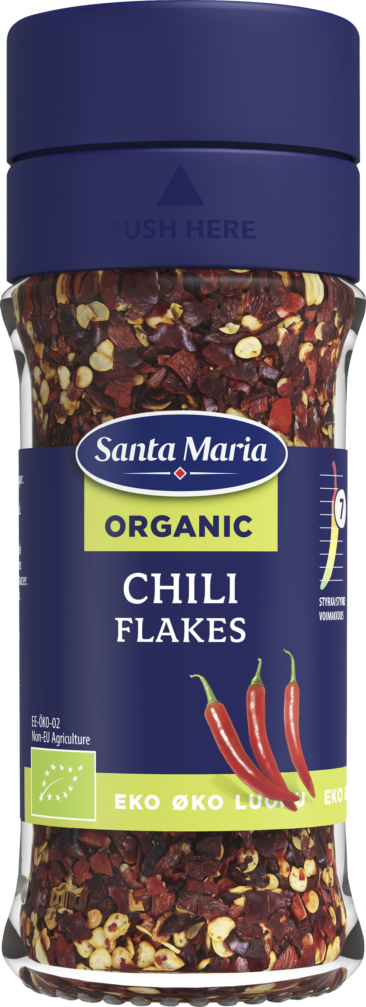 Organic Chili Flakes 27Gx6 - SANTA MARIA - EKO:-