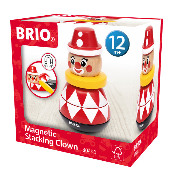 Magnetic Stacking Clown - BRIO - EKO:-