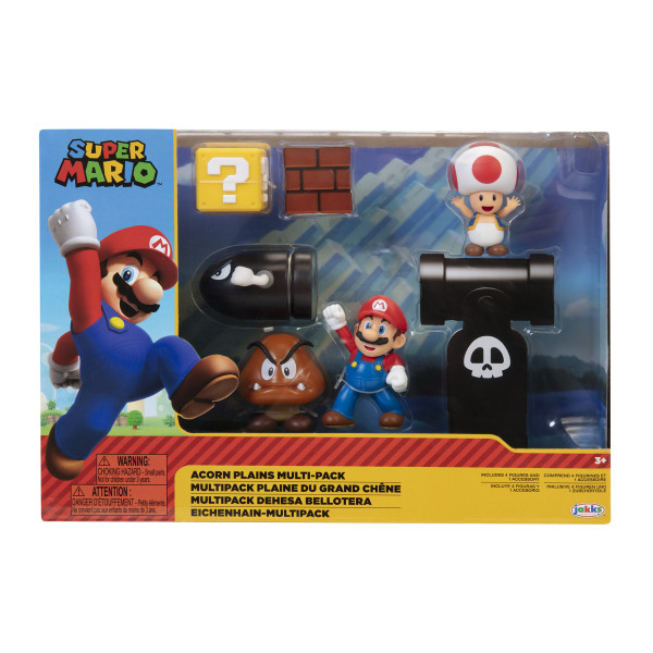Super Mario 2,5 Inch Diorama Set Acorn Plains - EKO:-