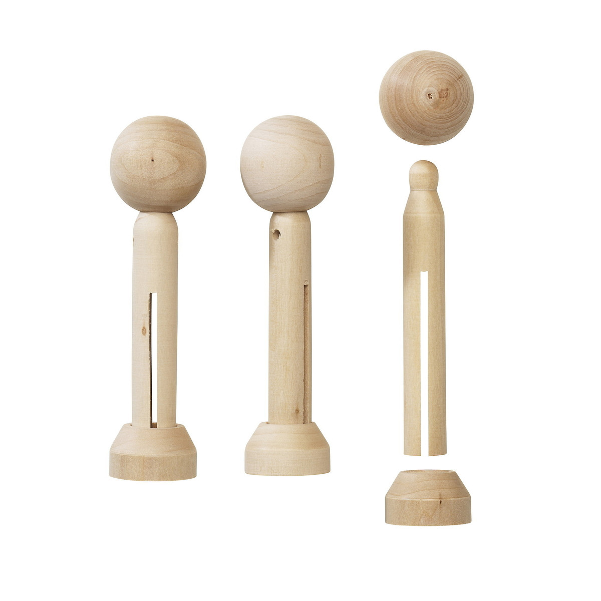 Träkropp Rolig Kropp 3P - Panduro - EKO:-