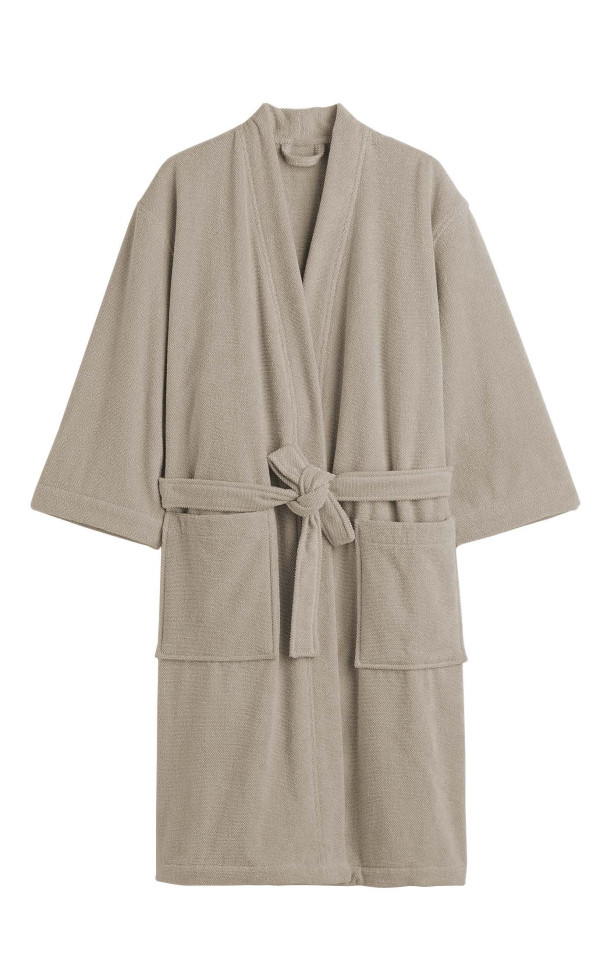 Morgonrock Frotté S/M - Beige - - EKO:-