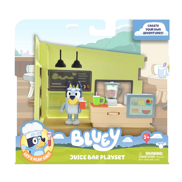 BLUEY MINI PLAYSET JUICE BAR - EKO:-