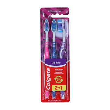 Colgate Tandborste 3P Zig Zag Medium - COLGATE - EKO:-