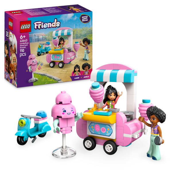 Lego® Friends Sockervaddsstånd Och Vespa Leksak, Byggset För Kreativ ...