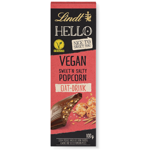 Hello Vegan Salty Popcorn 100G - Lindt - EKO:-