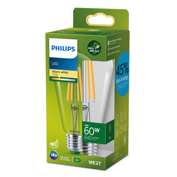 Led Cl St64 E27 Ue - PHILIPS 60W - EKO:-