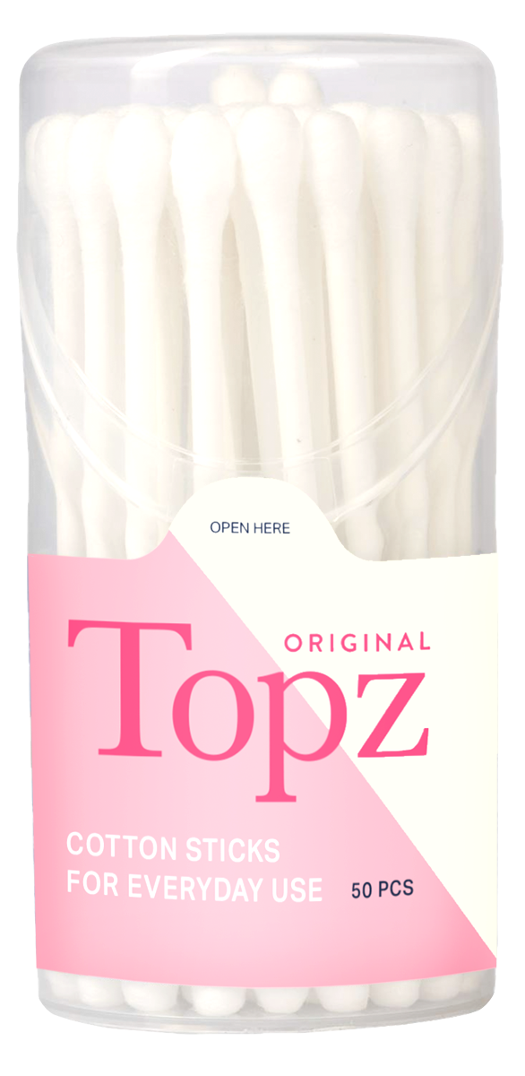 Topz Daily Cottonsticks Travel 50Pcs - Topz - EKO:-