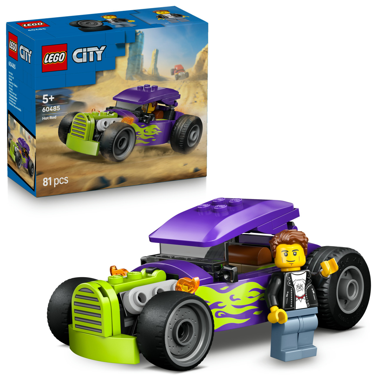 LEGO® City Hotrod Leksak med racerbil – Byggset med klassisk bil och ...