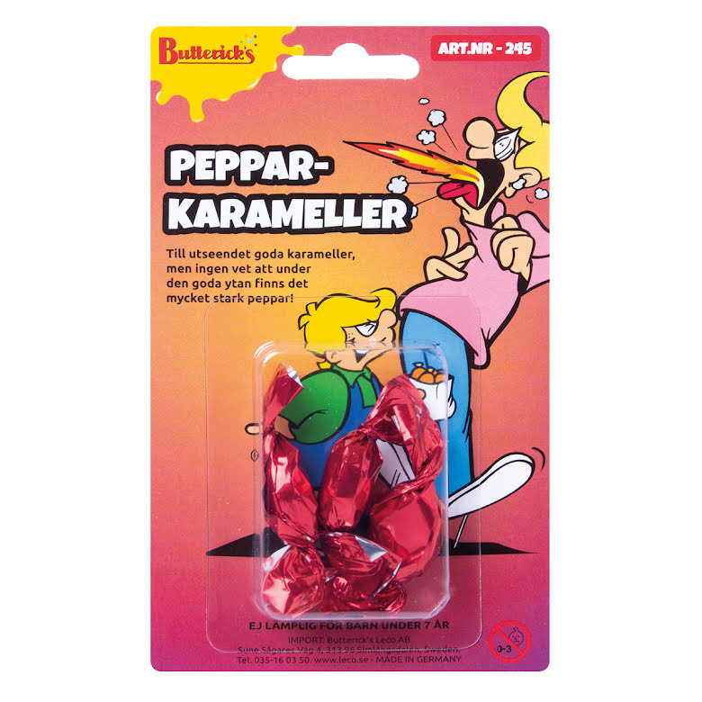 Pepparkarameller 3St - Buttericks - EKO:-