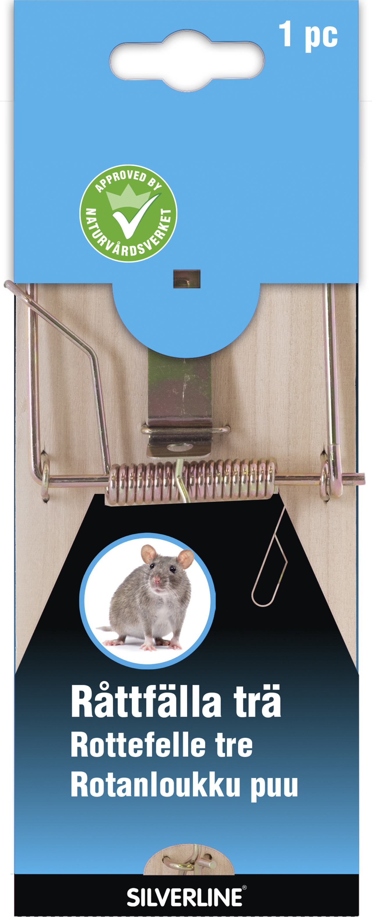SILVERLINE RÅTTFÄLLA TRÄ - EKO:-