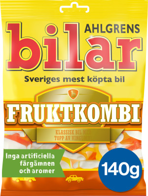 Ahlgrens Bilar Fruktkombi 140G - AHLGRENS - EKO:-