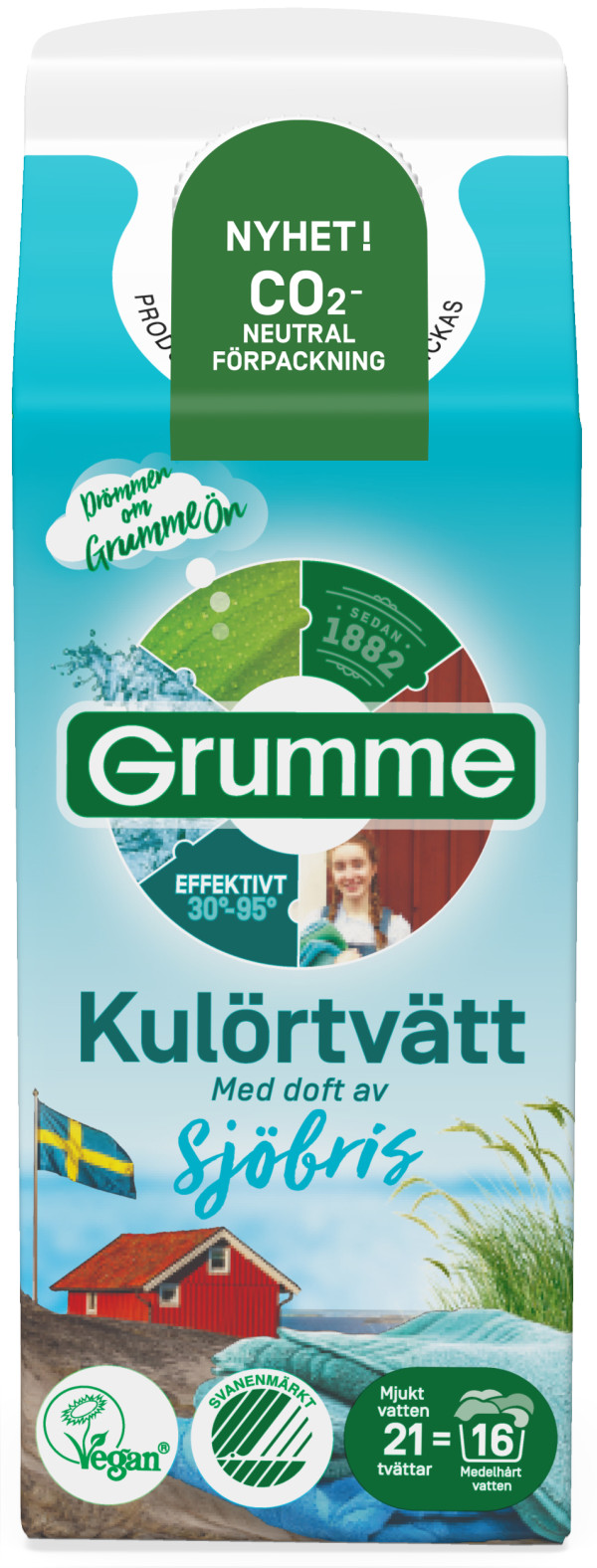 Grumme Flytande Kulörtvätt 750Ml Sjöbris - Grumme - EKO:-