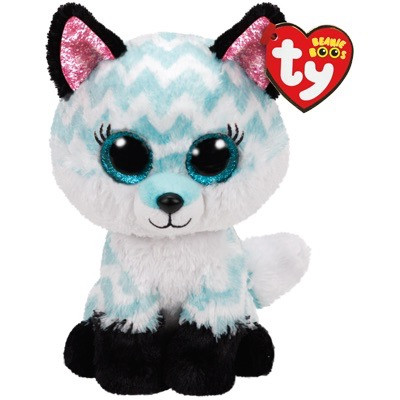 Atlas Fox Aqua Chevron - TY BEANIE BOOS - EKO:-