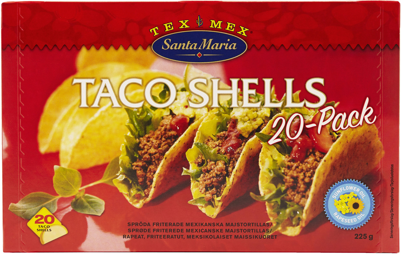 Tacoshells Big Pack 225G - SANTA MARIA - EKO:-