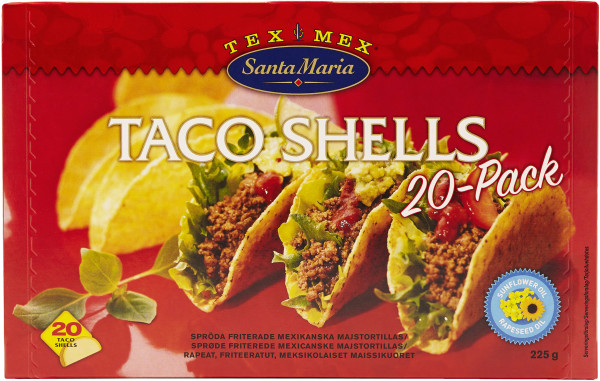 Tacoshells Big Pack 225G - SANTA MARIA - EKO:-