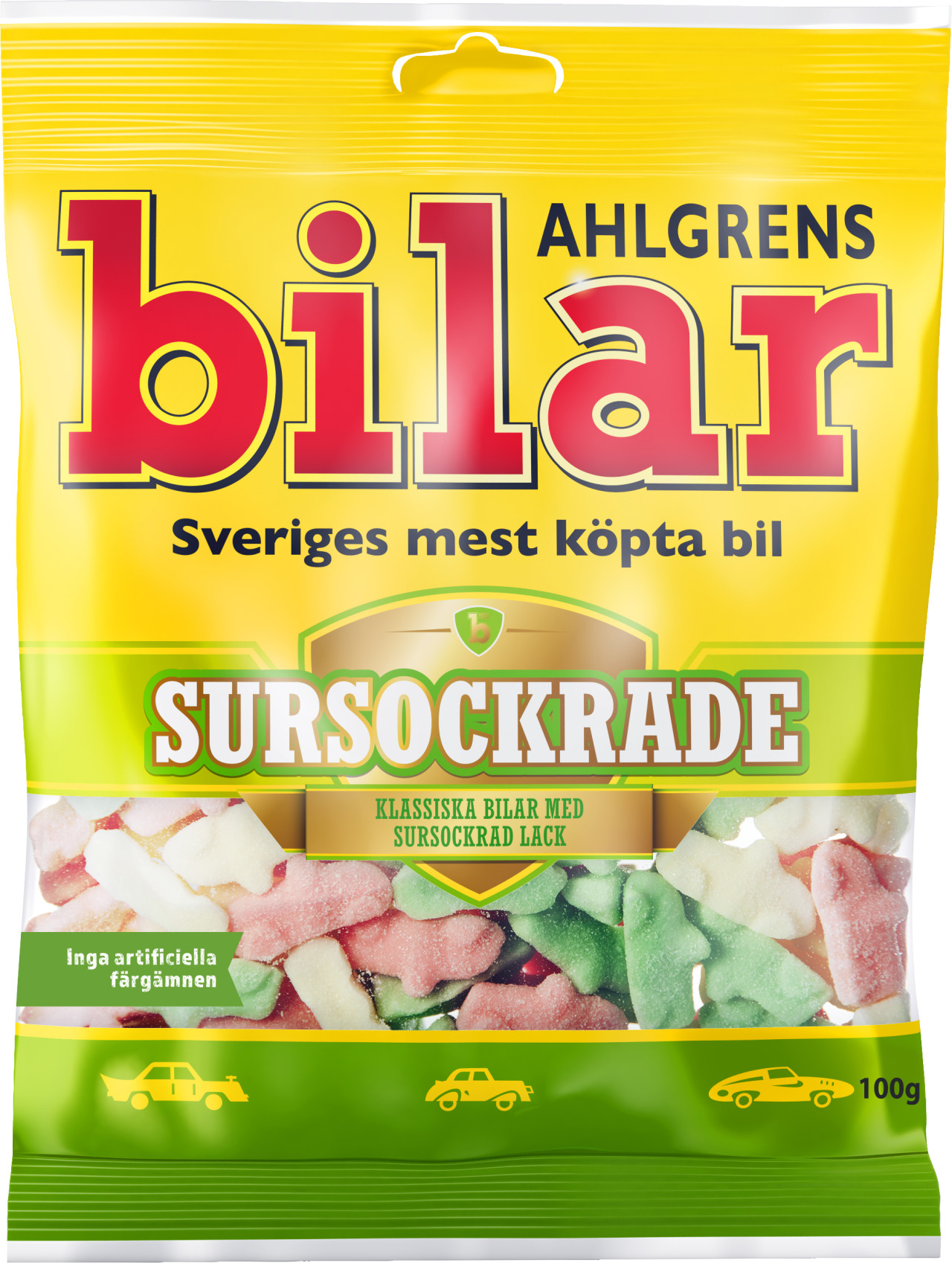 Ahlgrens Bilar Sursockrade 100G - EKO:-