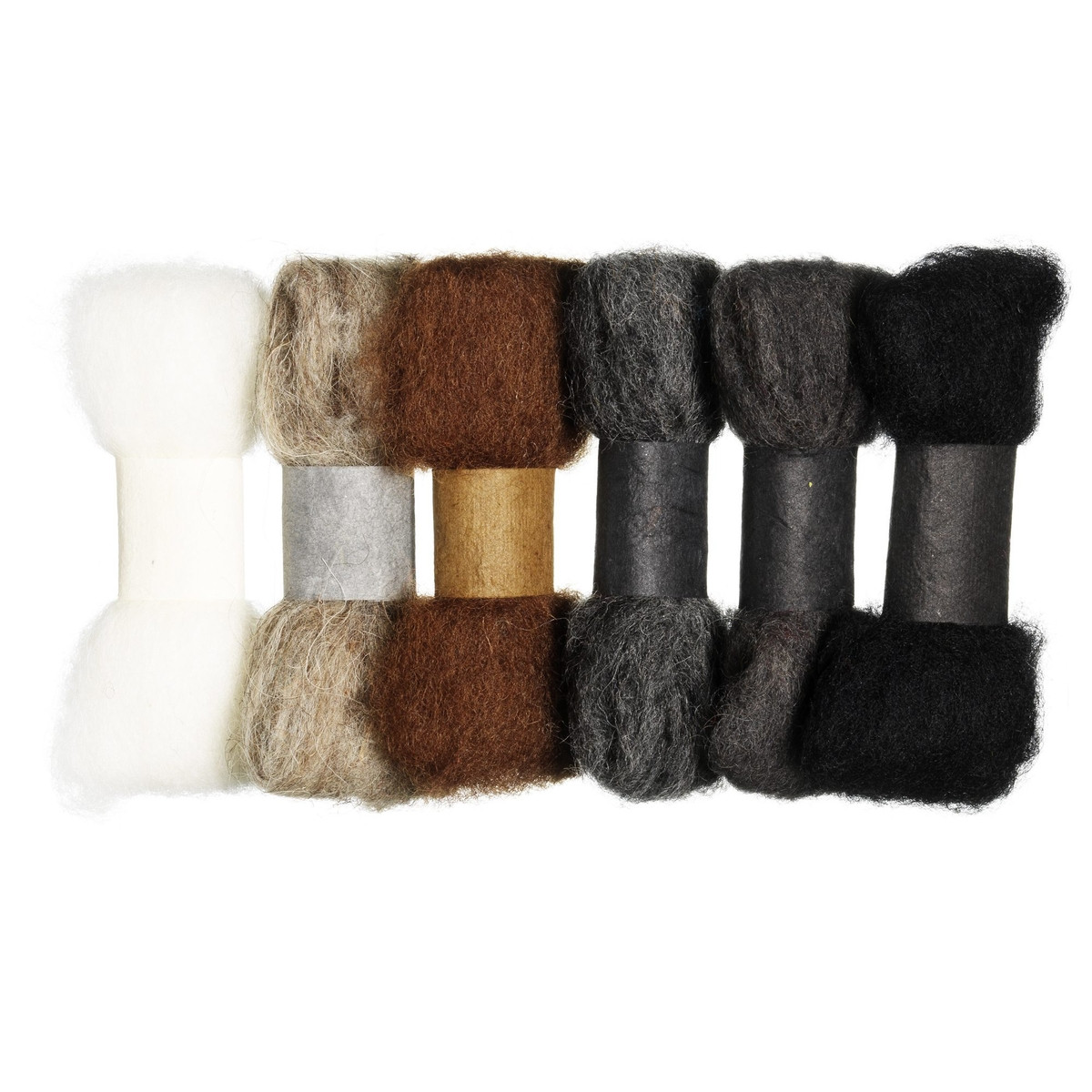Nepal Wool Sats 6X2G Naturfärg - Panduro - EKO:-
