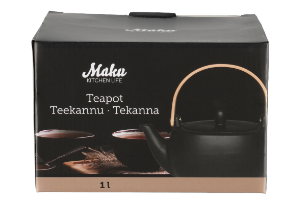Tekanna 1L Svart - EKO:-