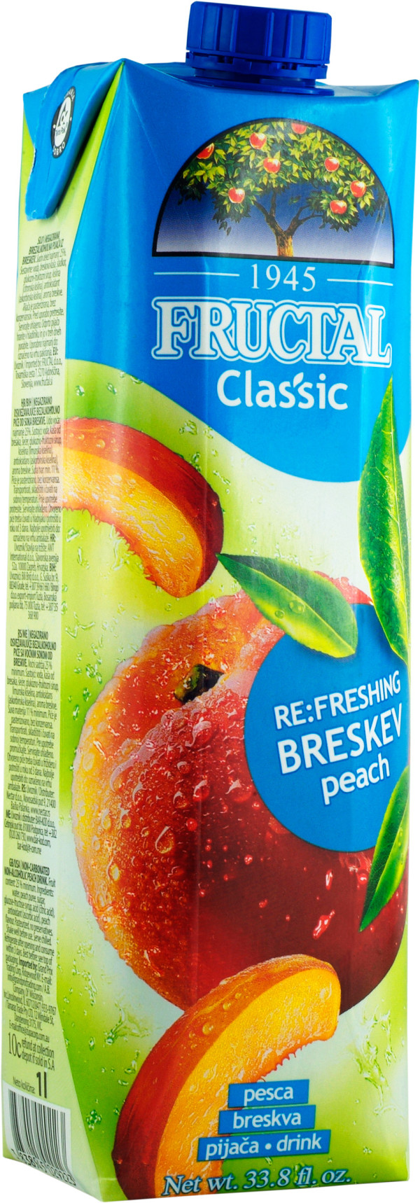 Classic Persikojuice - FRUCTAL - EKO:-