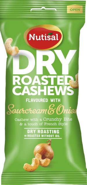 Nutisal Dr Cashew Sour Cream And Onion 60G - NUTISAL - EKO:-