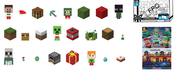 Minecraft Mob Minis Advent Calendar 2023 - KALENDRAR 2023 - EKO:-