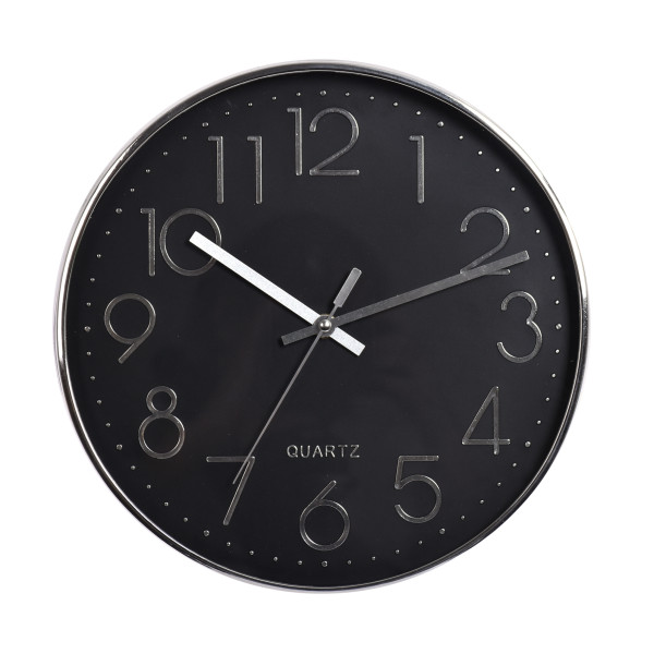 Klocka Jens Silver Plast D30X4 Cm - EKO:-