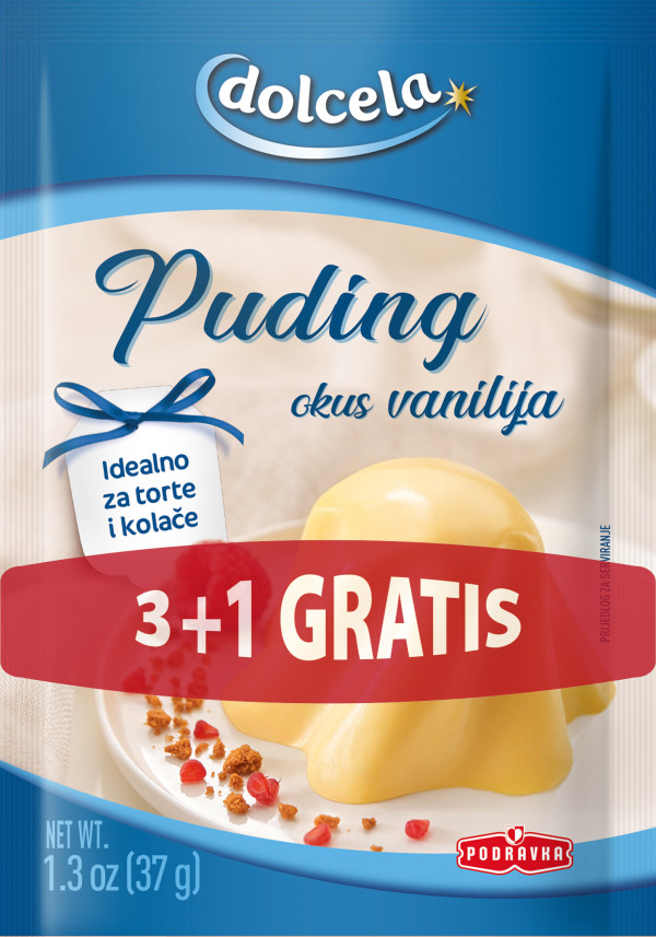 Dolcela Vaniljpudding 3+1 - PODRAVKA - EKO:-