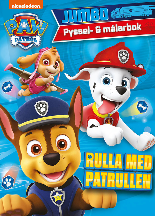 PAW PATROL RULLA MED PATRULLEN PYSSLA MÅLA - EKO:-