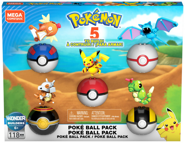 Mega Pokémon Poké Ball 5-Pack - MEGA - EKO:-