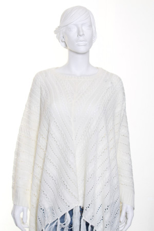 Chipponett Poncho Dam - SWEET LEMON - EKO:-