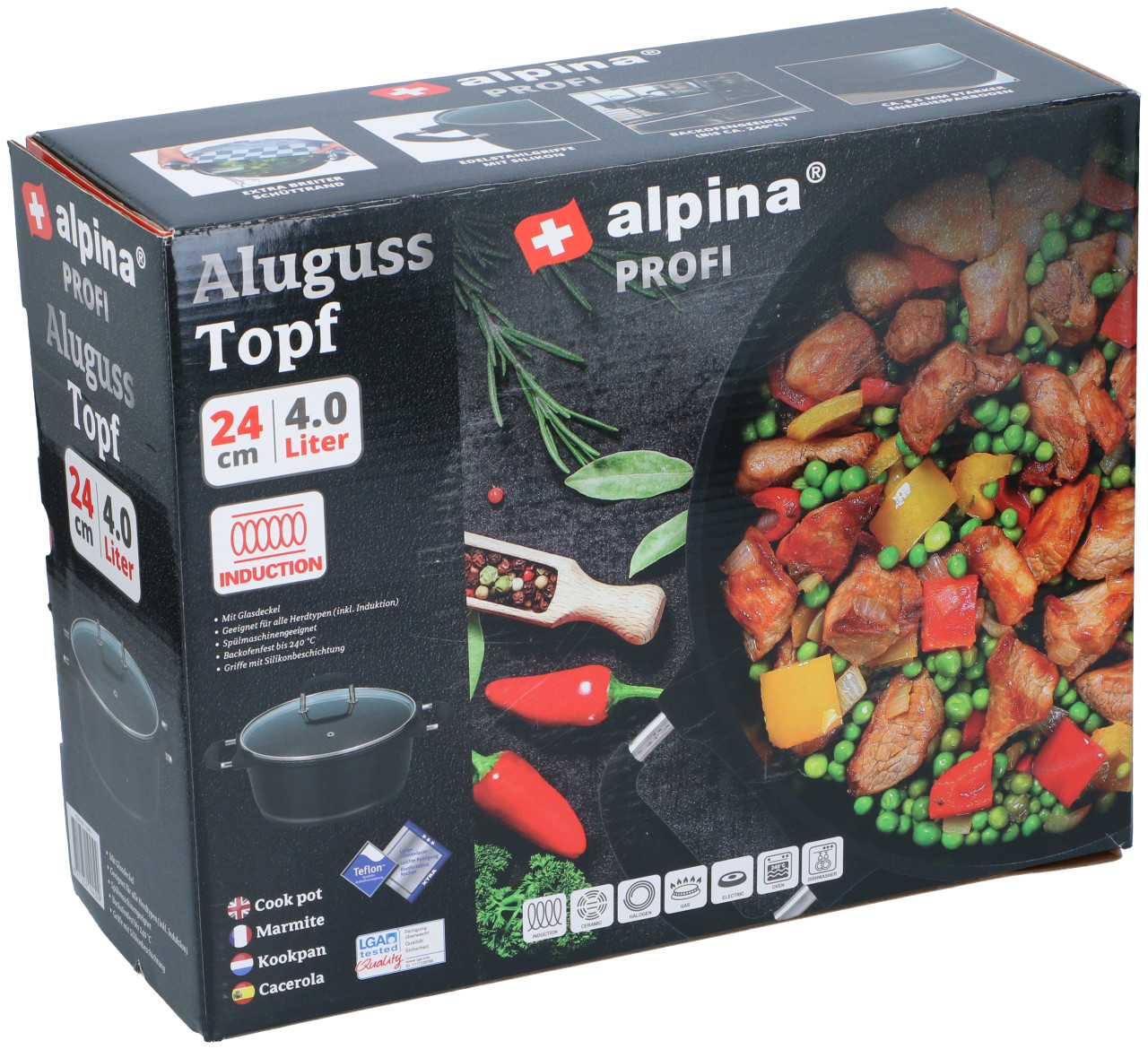 Gryta Aluminium D24X11Cm - ALPINA - EKO:-