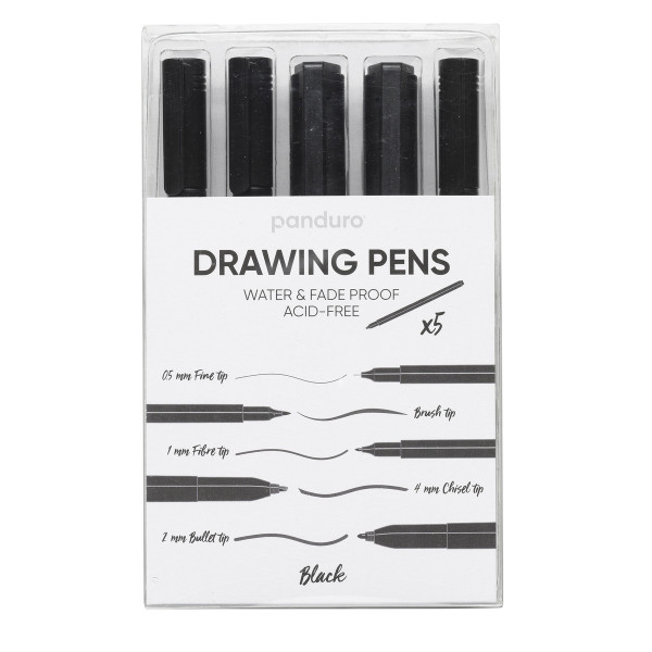 Tuschpennor 5P - PANDURO - EKO:-