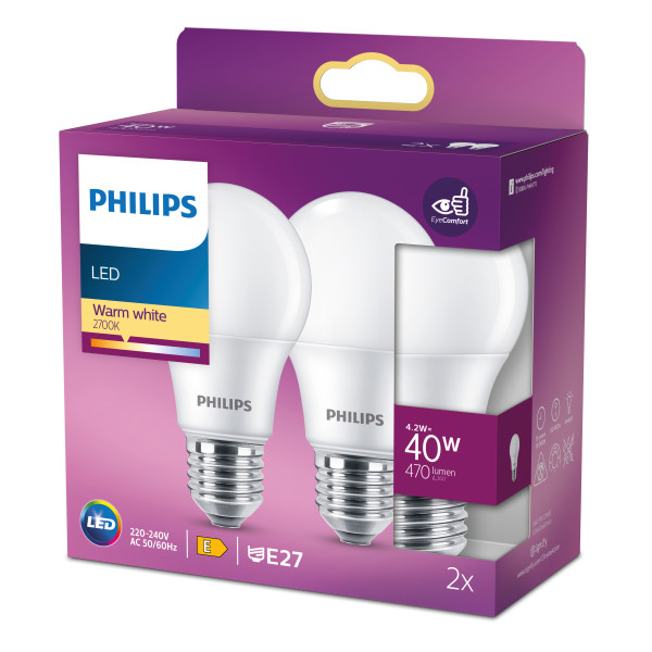 Philips Led Sta 40W E27 2P - EKO:-