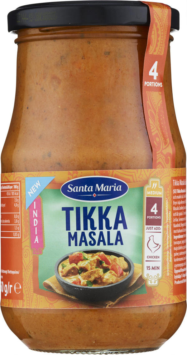 Tikka Masala Cooking Sauce - Santa Maria - EKO:-
