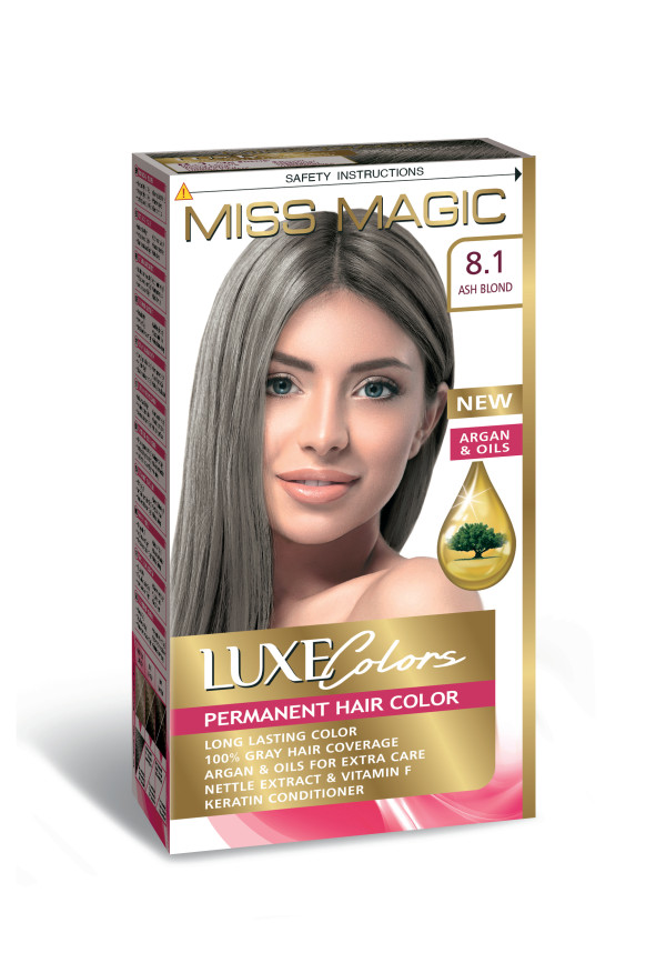 MISS MAGIC PERMANENT HAIR COLOR 8.1 ASH BLONDE 118 - EKO:-