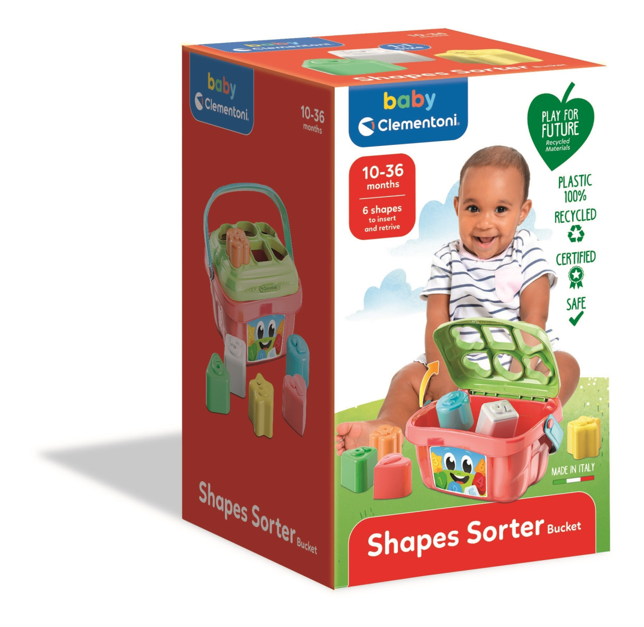 Shape Sorter Bucket - CLEMENTONI BABY - EKO:-