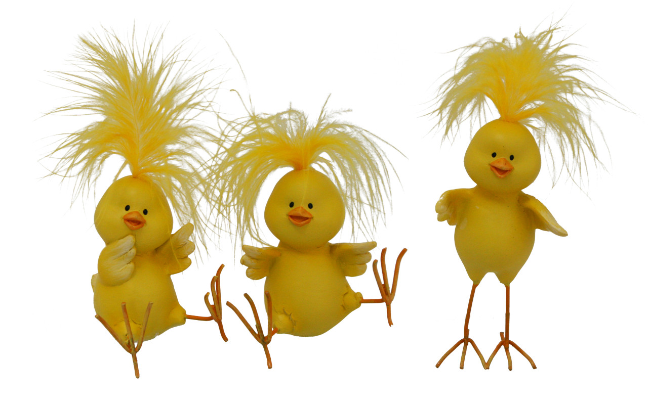 Kyckling 6X6,5X7Cm Gul 3Ol Poly - HEDLUND - EKO:-