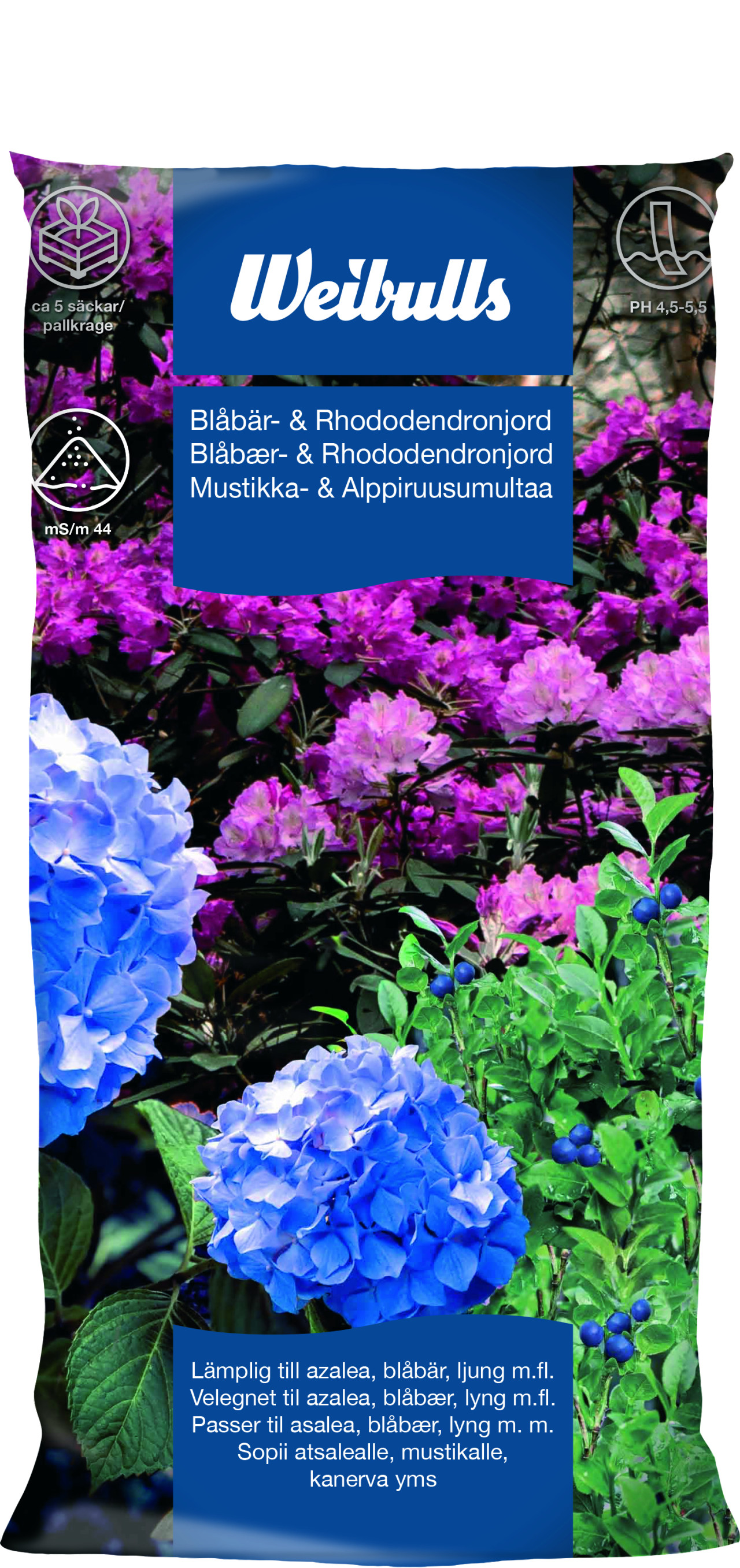 Blåbär&Rhodojord 40L - Weibulls - EKO:-
