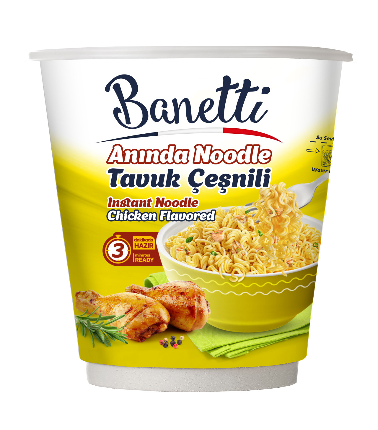 BANETTI KOPPNUDLAR KYCKLINGSMAK 65G - EKO:-