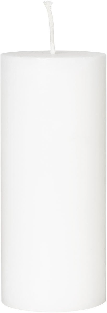 Blockljus 6X14Cm Stearin Vit - DUNI - EKO:-