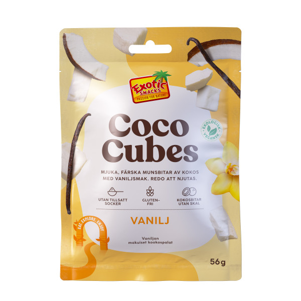 Eko Coco Cubes Vanilj 56G - EXOTIC SNACKS - EKO:-
