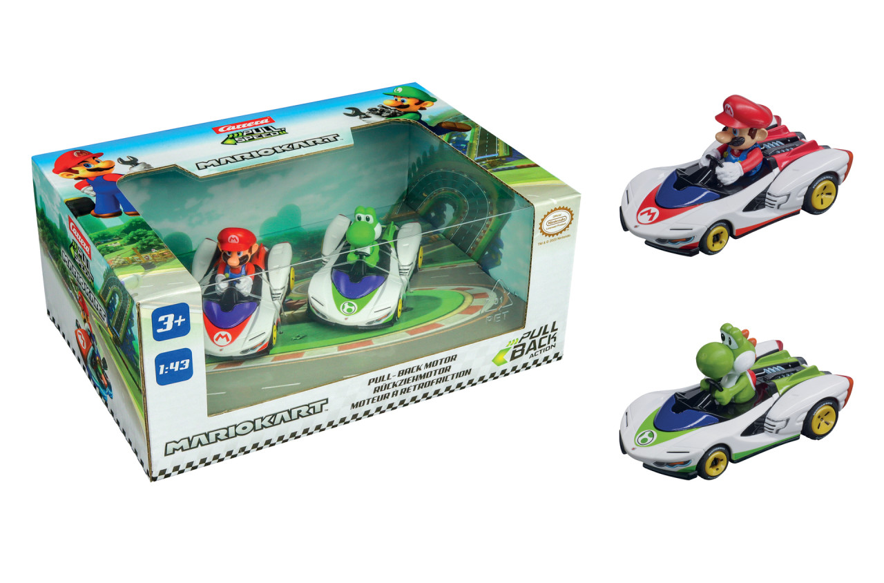 CARRERA PULL&SPEED MARIO KART P-WING TWINPACK - EKO:-