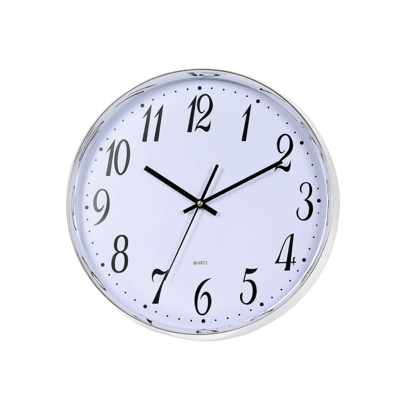 Gilbert Klocka Ronneby Silver/ Vit 31Cm Diam - EKO:-